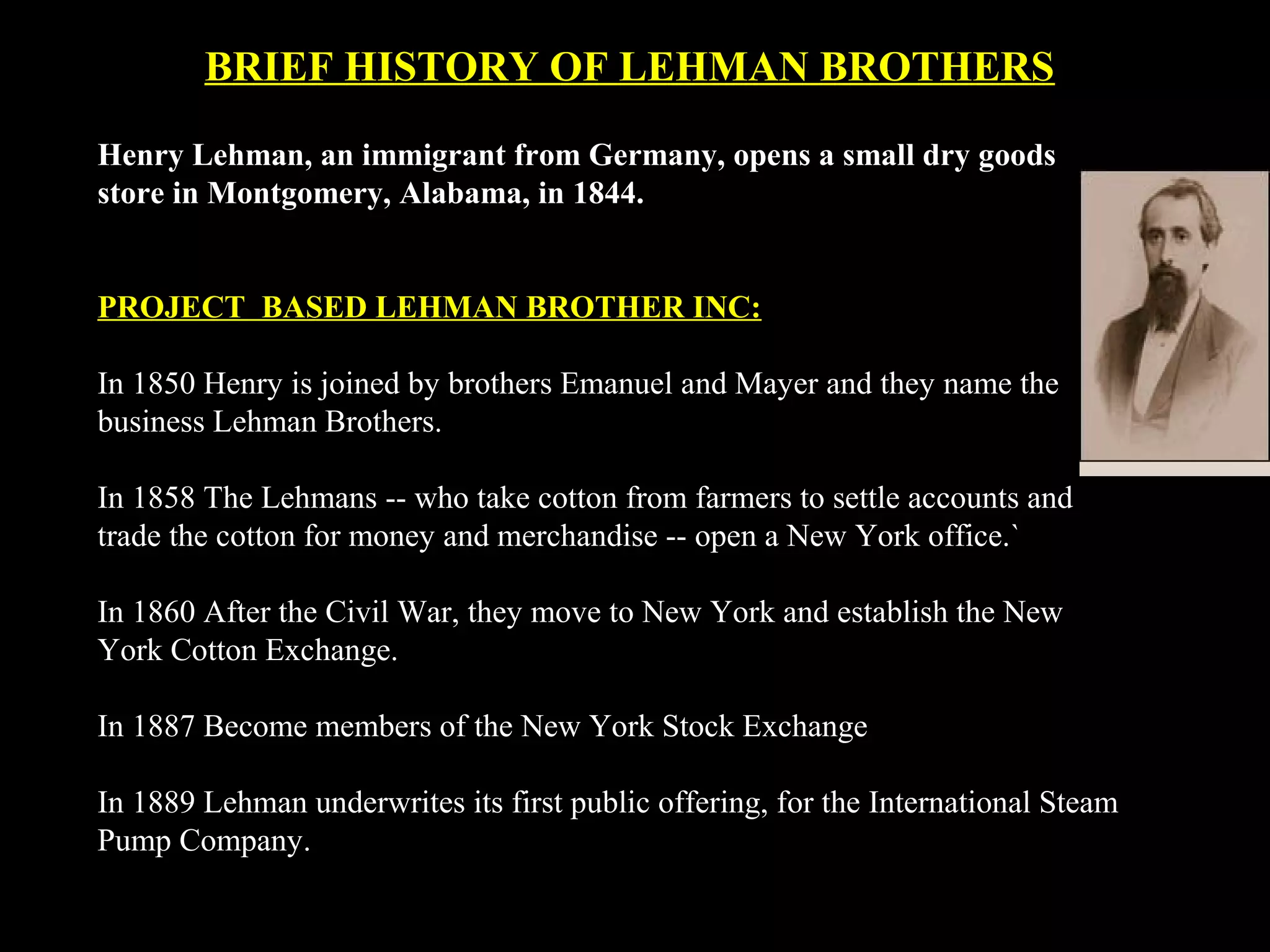 Lehman brothers | PPT