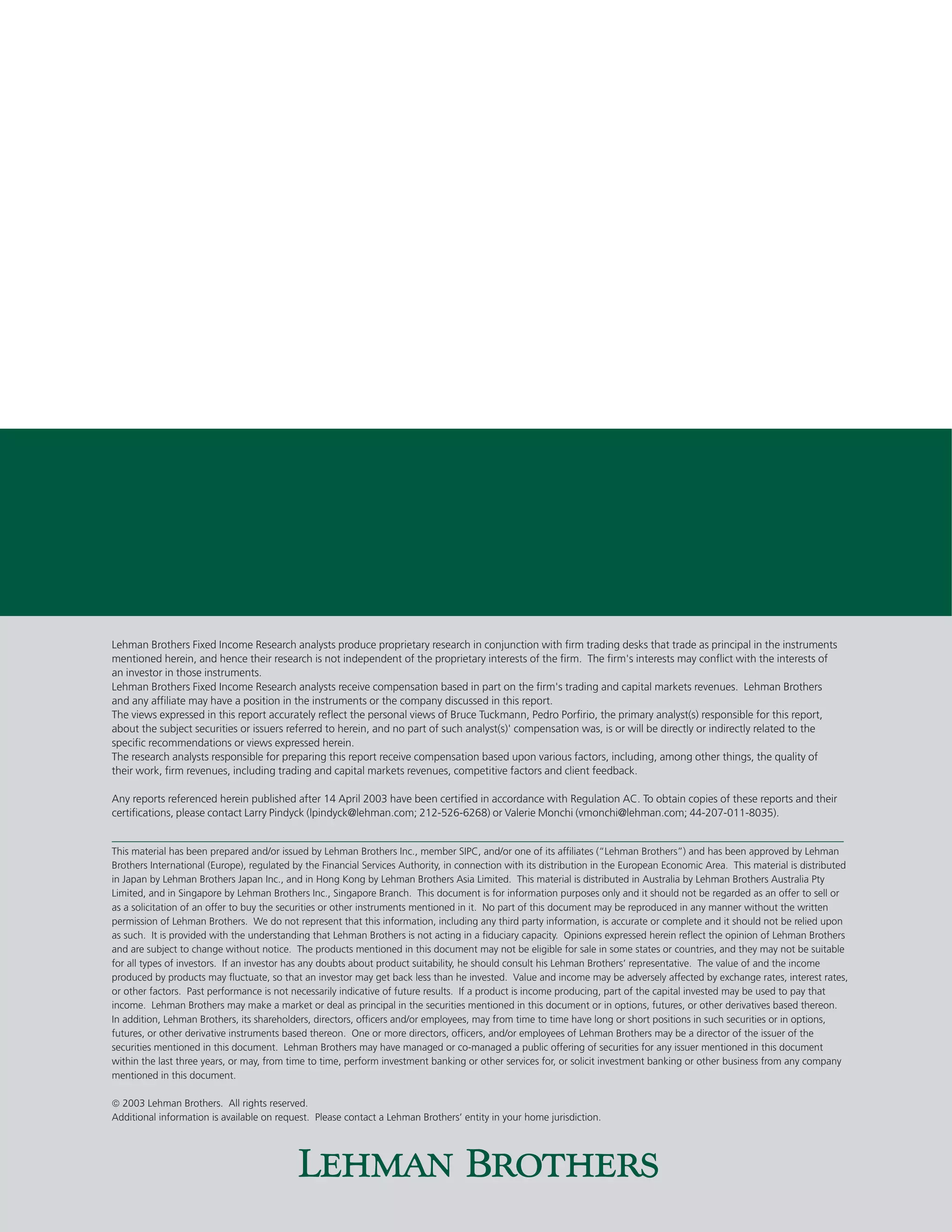[Lehman brothers] interest rate parity, money market basis swaps, and ...
