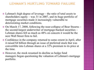 Lehman brothers scam | PPTX