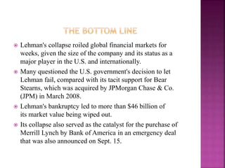 Lehman brothers scam | PPTX