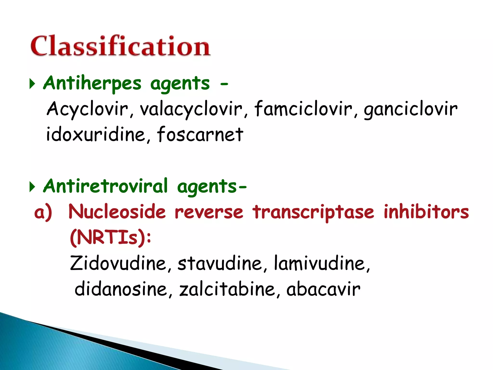 34. antiviral agents | PPTX