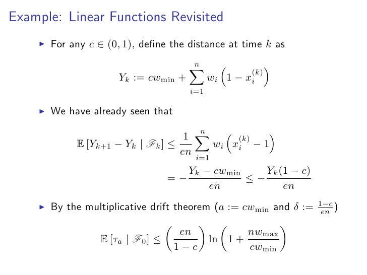 Drift Analysis - A Tutorial