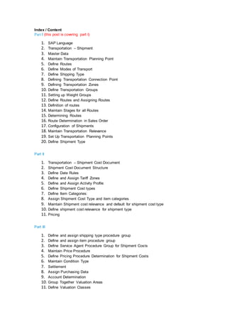 Logistic execution step by step config | DOC