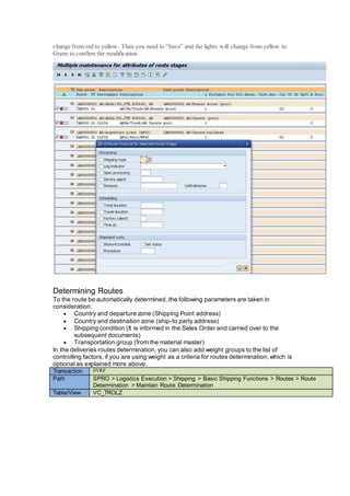 Logistic execution step by step config | DOC