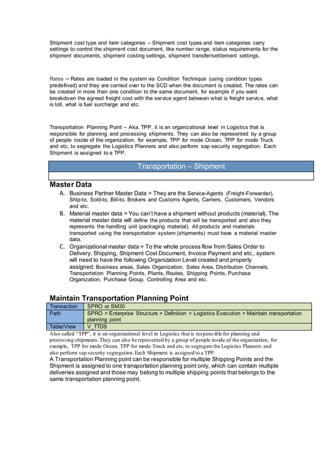 Logistic Execution Step By Step Config Doc Rail Travel Travel Type 6290