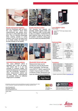 Leica Disto D510 | PDF