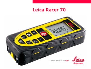 Leica Racer 70 | PDF