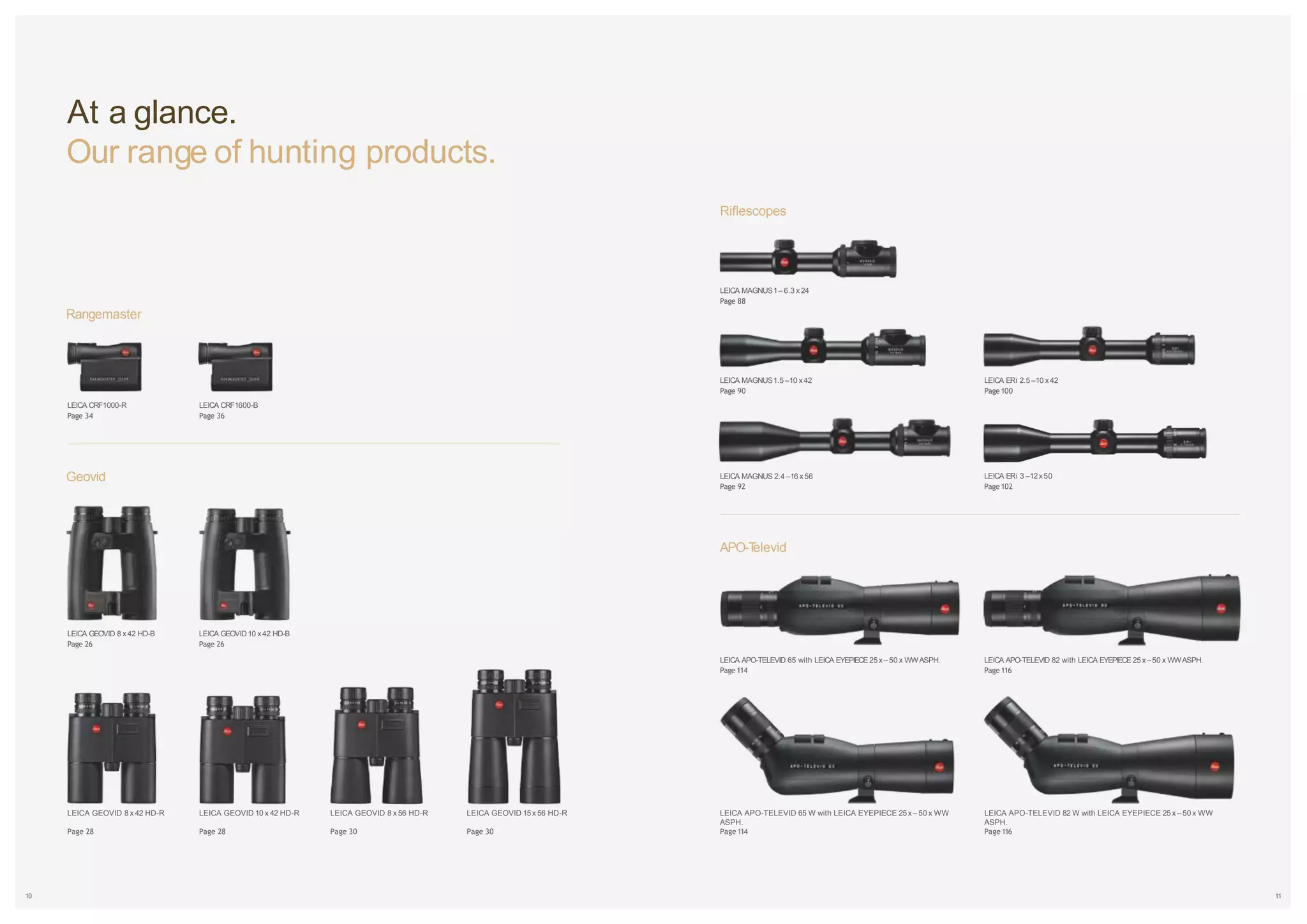 Hunting Catalog LEICA | Optics Trade | 2014 | PPTX
