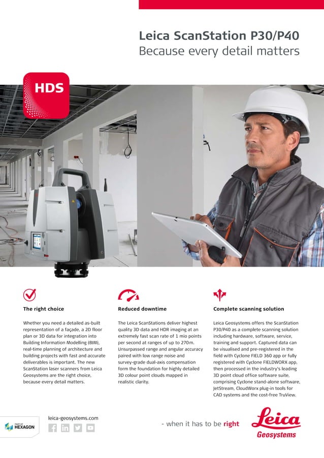 Jual Leica ScanStation P30 / P40 - High-Definition 3D Laser Scanning ...