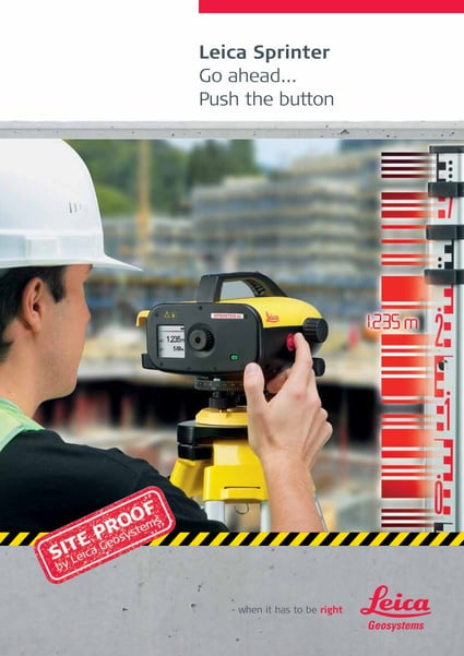 Jual Digital Level Leica Sprinter 150M | PDF