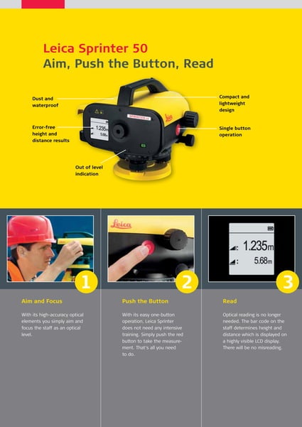 Jual Digital Level Leica Sprinter 150M | PDF