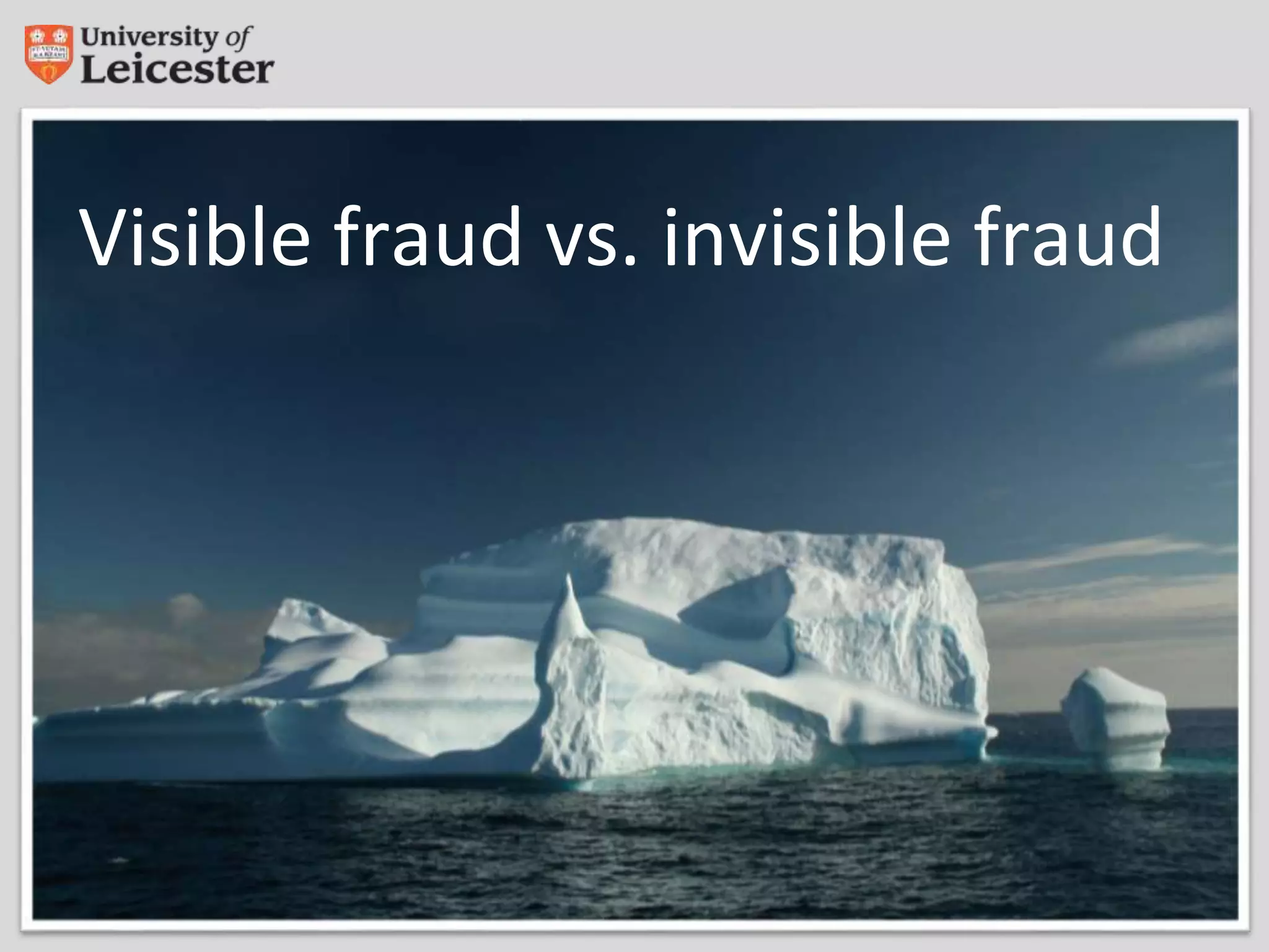 Challenges of fraud management in public and private sectors | PPTX