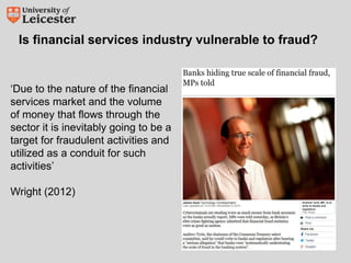 Challenges of fraud management in public and private sectors | PPTX