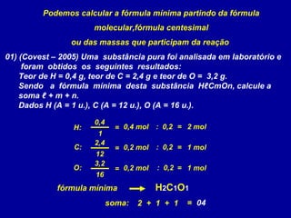 Lei das reações químicas(cjc) | PPT