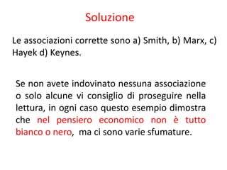 Le idee dell'economia | PPTX