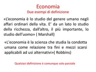Le idee dell'economia | PPTX