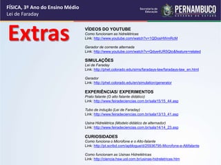 Lei de Faraday.ppt Apresentação de aulão de Química e Biologia | PPT
