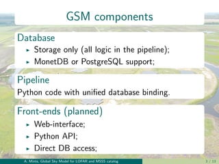 LOFAR Global Sky Model database | PDF | Databases | Computer Software and Applications