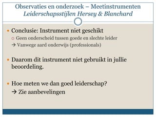 Leiderschap in het onderwijs | PPT
