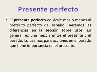 present perfect | PPTX