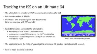Tracking the International Space Station with Commodore Computers | PPT
