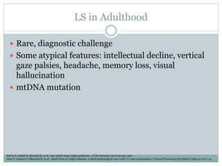 Leigh Syndrome | PPTX