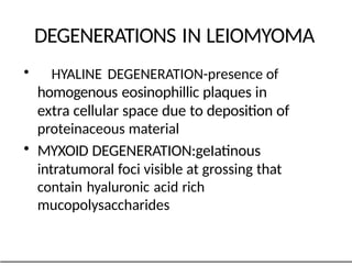 Leiomyoma of uterus,patho practical (1).p | PPTX