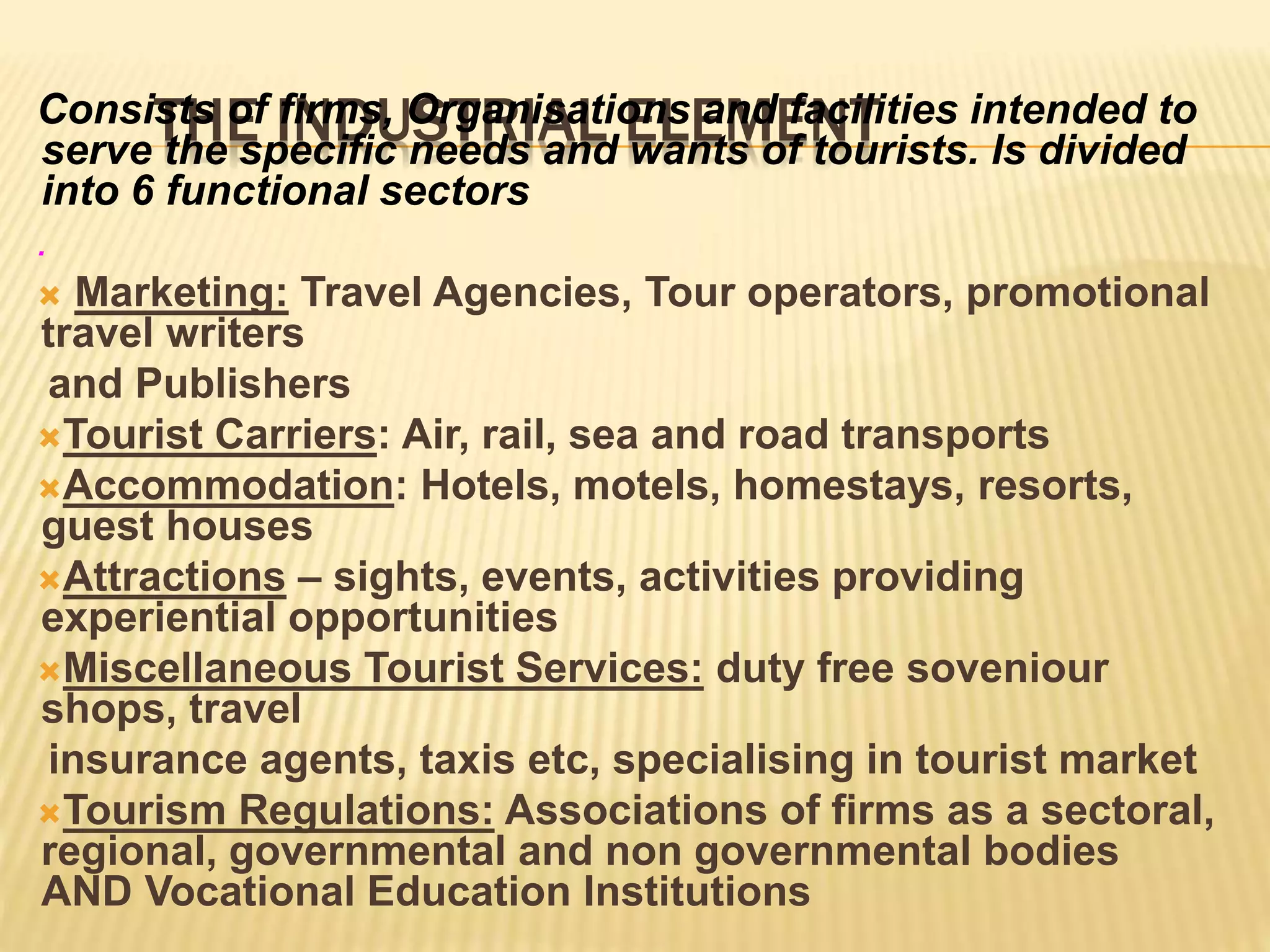 Leipers model of tourism system | PPTX