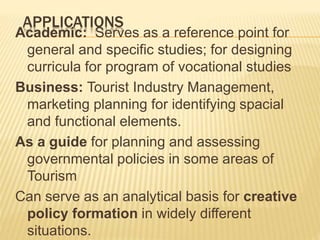 Leipers model of tourism system | PPTX