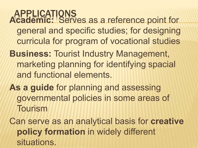 Leipers model of tourism system | PPTX | Travel Preparation and Advice ...