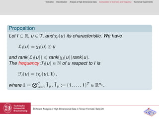 Efficient Analysis of high-dimensional data in tensor formats | PPT