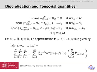 Efficient Analysis of high-dimensional data in tensor formats | PPT