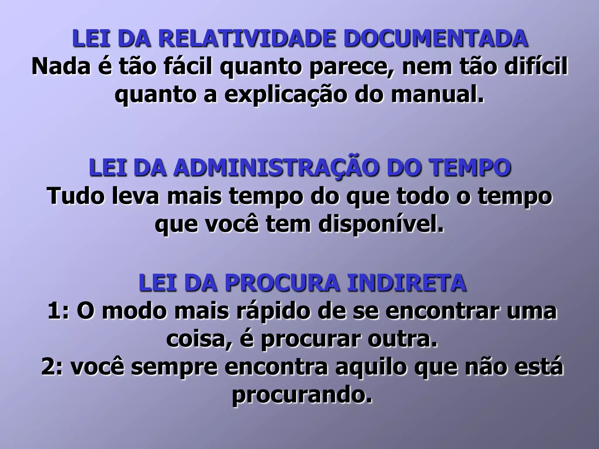 Leis de Murphy e | PPT