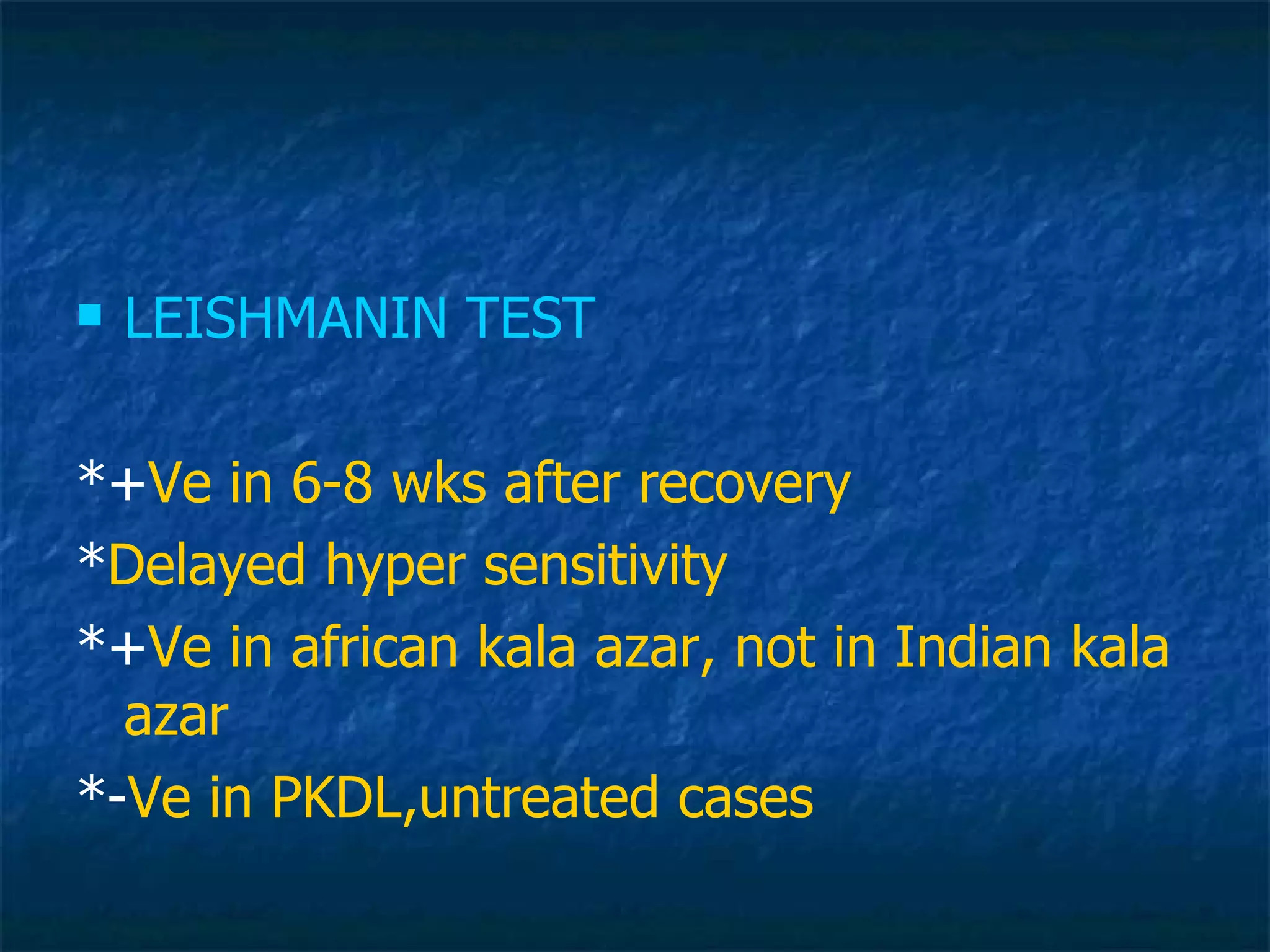 Leishmaniasis | PPT
