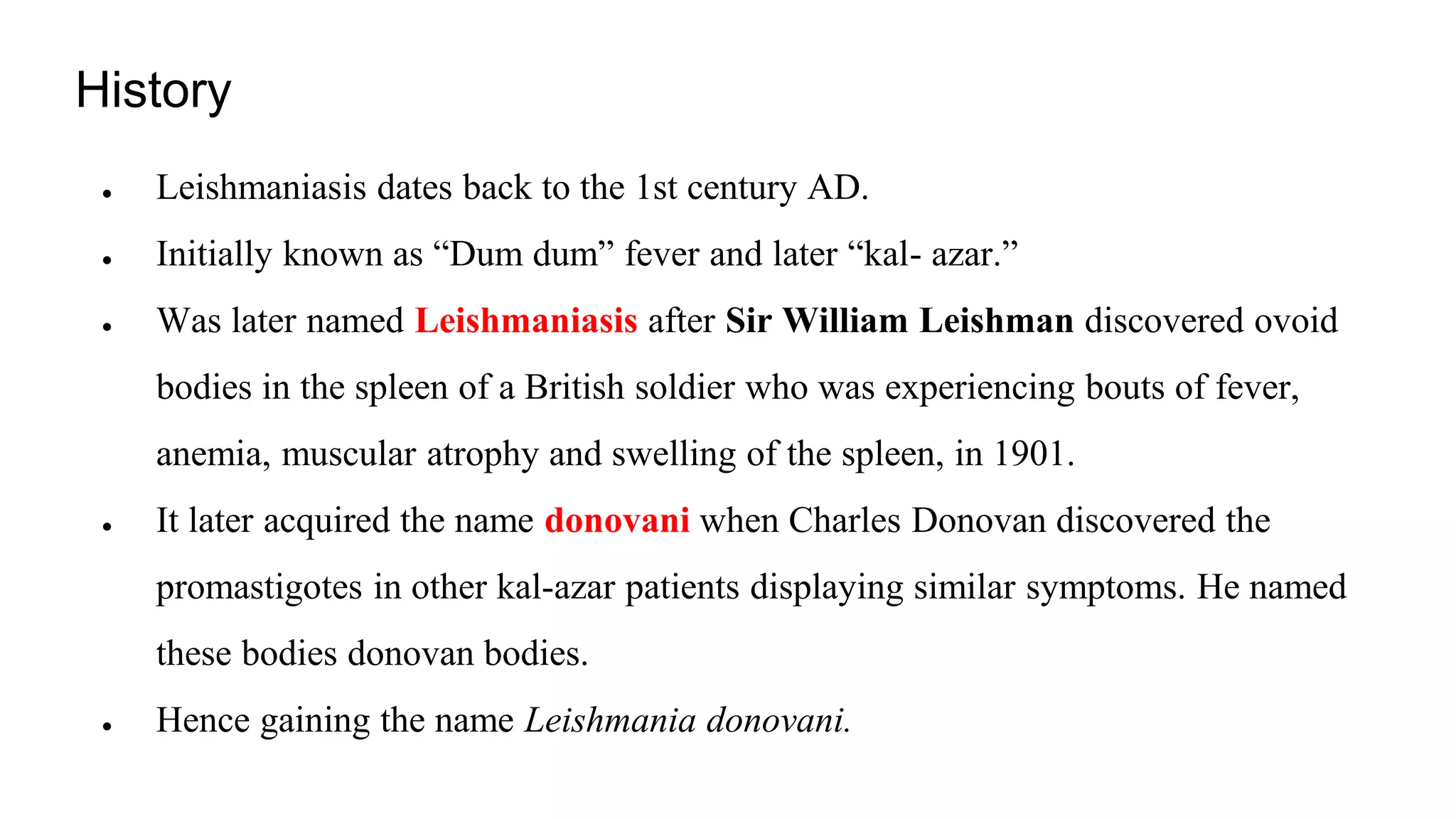 Leishmaniasis | PPTX