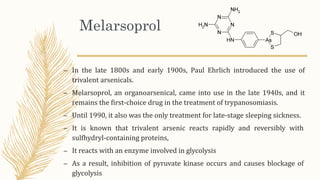 Leishmaniasis & drugs acting against leishmaniasis, Trypanosomicidal ...