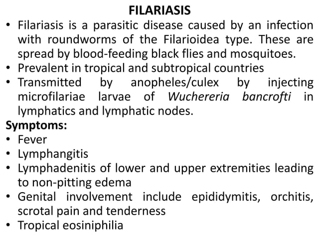 Drugs for Leishmaniasis & Filariasis | PPTX | Infectious Diseases ...