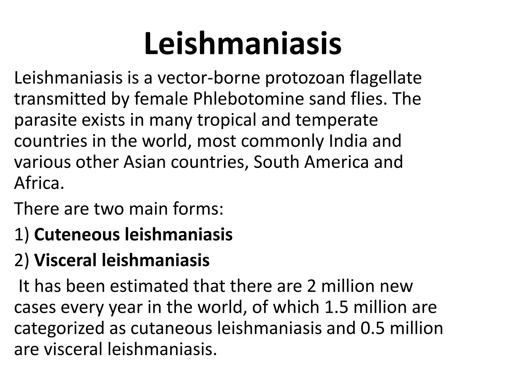 Leishmaniasis for studs.pptx
