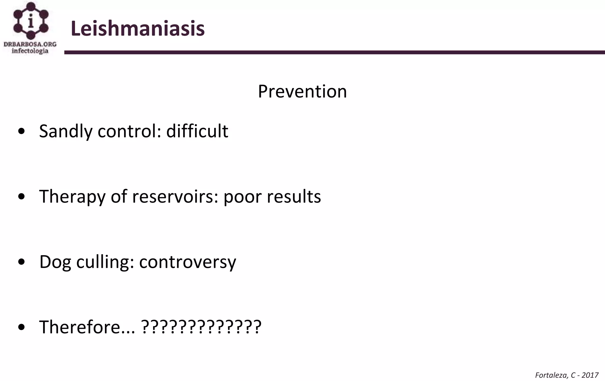 Leishmaniasis winter school tropical diseases unesp alexandre barbosa 2018 | PPT