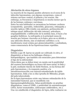 Leishmaniasis y lepra resumen | DOCX