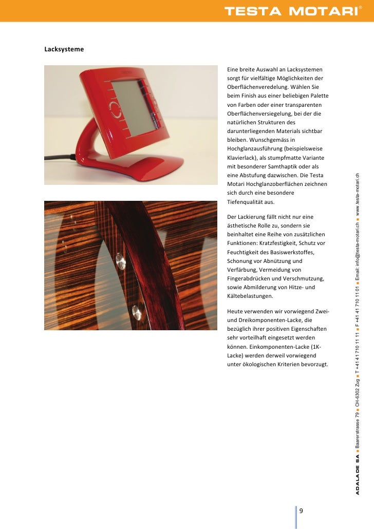 Business activities Testa Motari