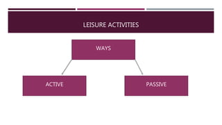 Leisure activities for teenagers | PPTX