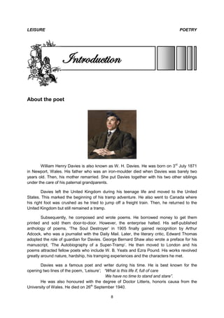 Leisure Poem By William Henry Davies