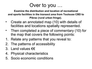 Leisure at the local scale: Sport and Recreation | PPT
