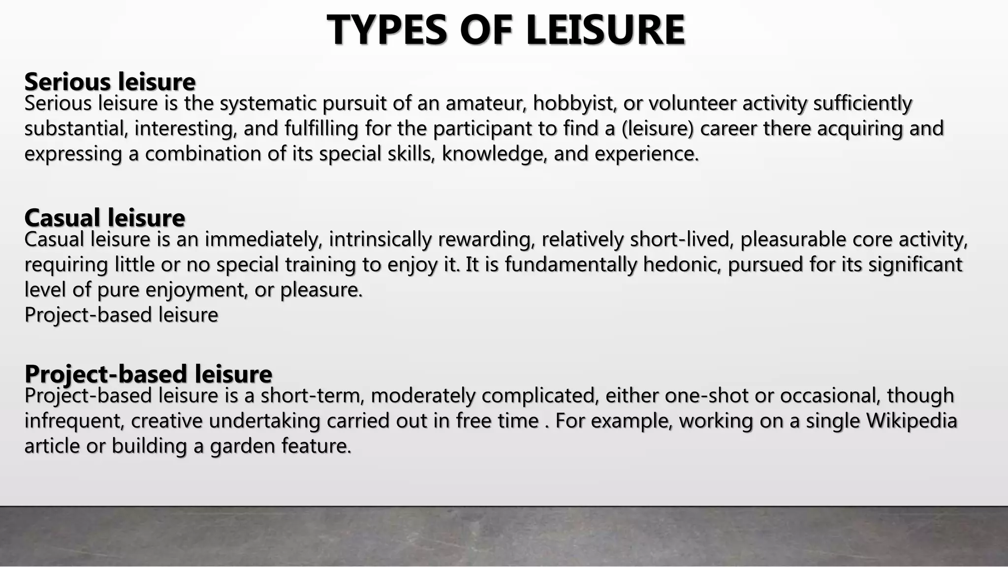 Leisure time1 | PPTX