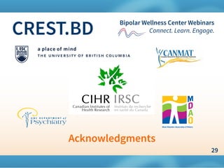 CREST.BD Leisure & Bipolar Disorder Slides | PPT | Free Download