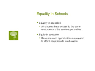 Equality and Inequality in Education | PPTX