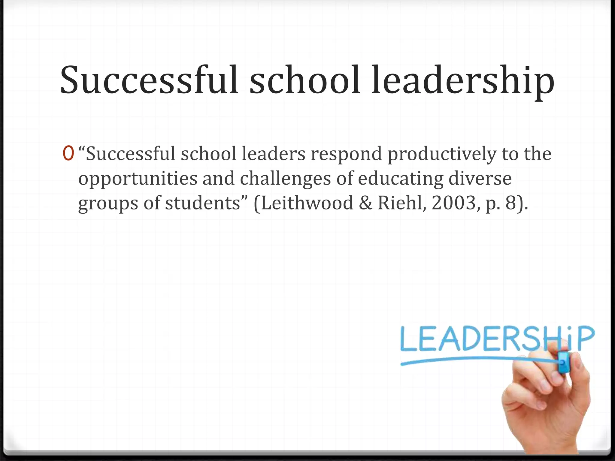 Successful School Leadership | PPTX