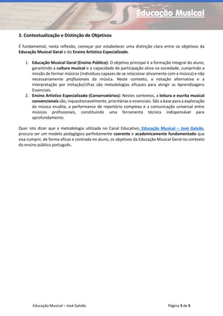 Leitura e Escrita Musical Convencional Uma Prioridade na Educação ...