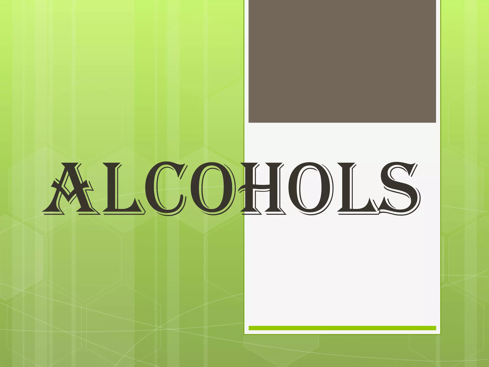 Alcohols | PPTX
